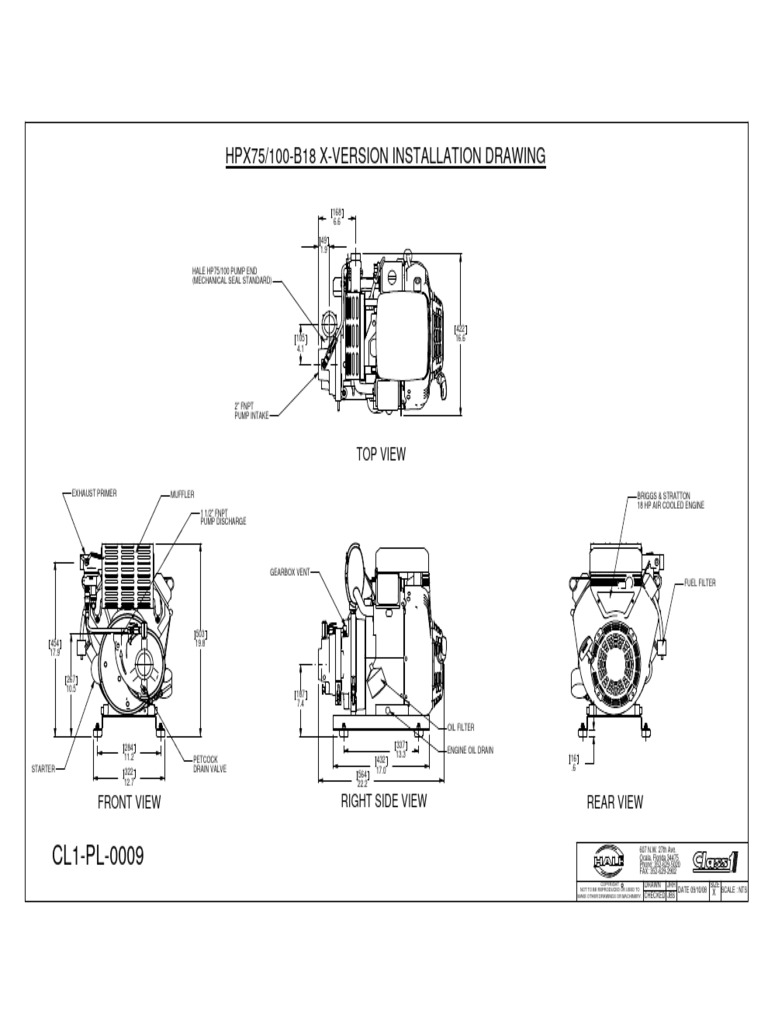 HPX75-B18 Installation Drawing | PDF