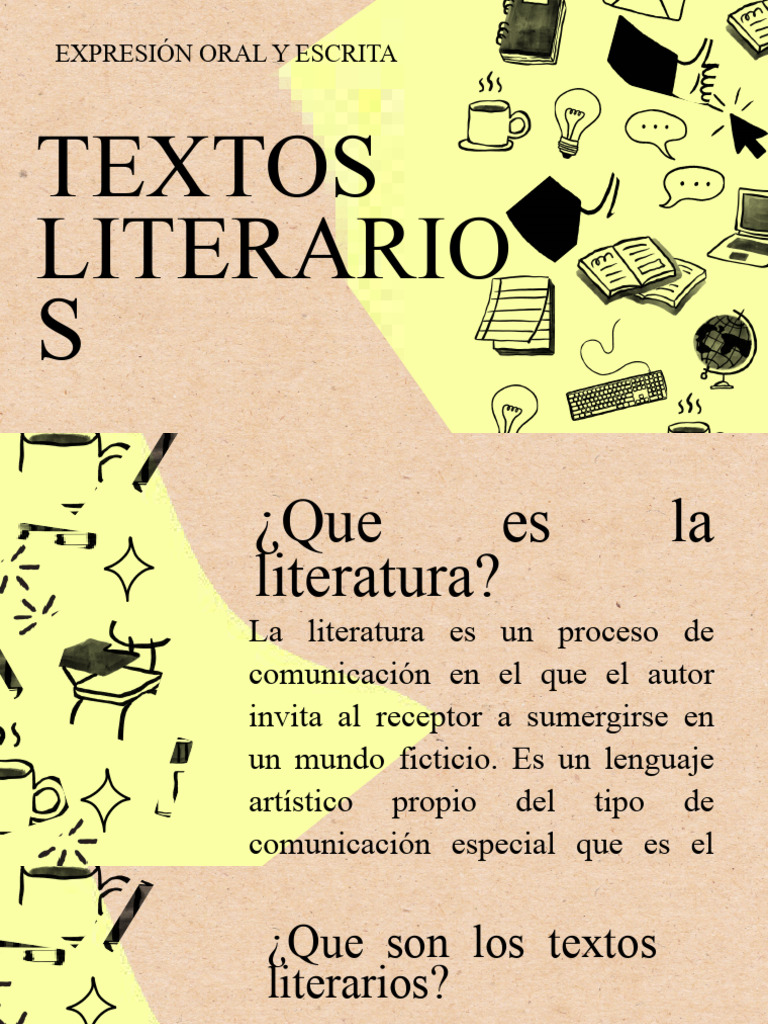 Estructura y Tipos de Textos Literarios | PDF | Clásicos | Ficción general