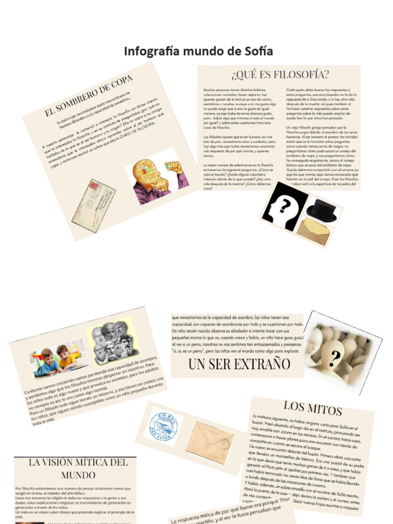 Infografía Mundo de Sofía | PDF