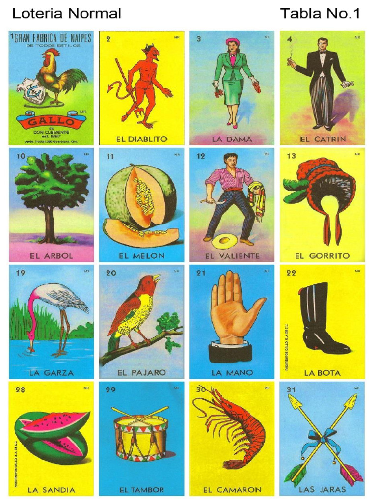 LOTERÍA 10 CARTAS - PDF Versión 1 | PDF LOTERÍA 10 CARTAS - PDF Versión 1 | PDF