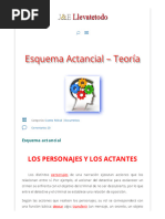Esquema Actancial y sus Elementos | PDF