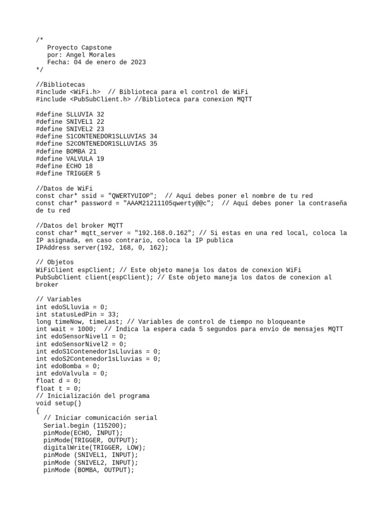 ESP32 MQTT 1.ino | PDF | Ingeniería Informática | Ingeniería de software