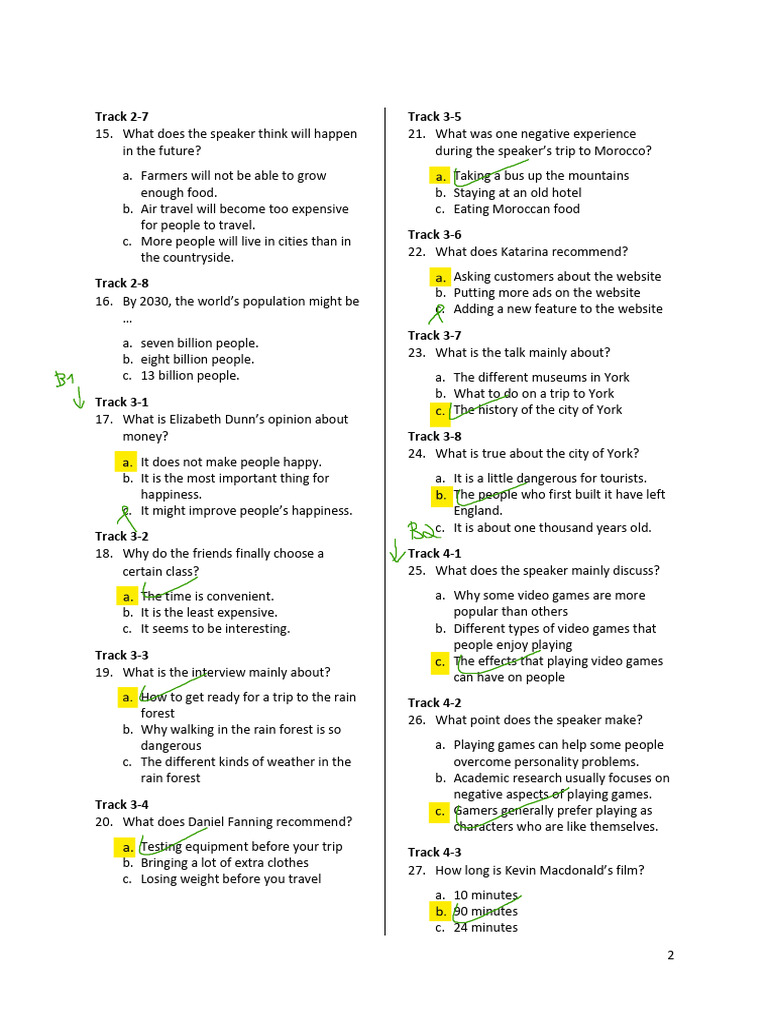 Full Placement Test (FPT) Listening p3 - Raphael Schmidt, 25.07.23 | PDF