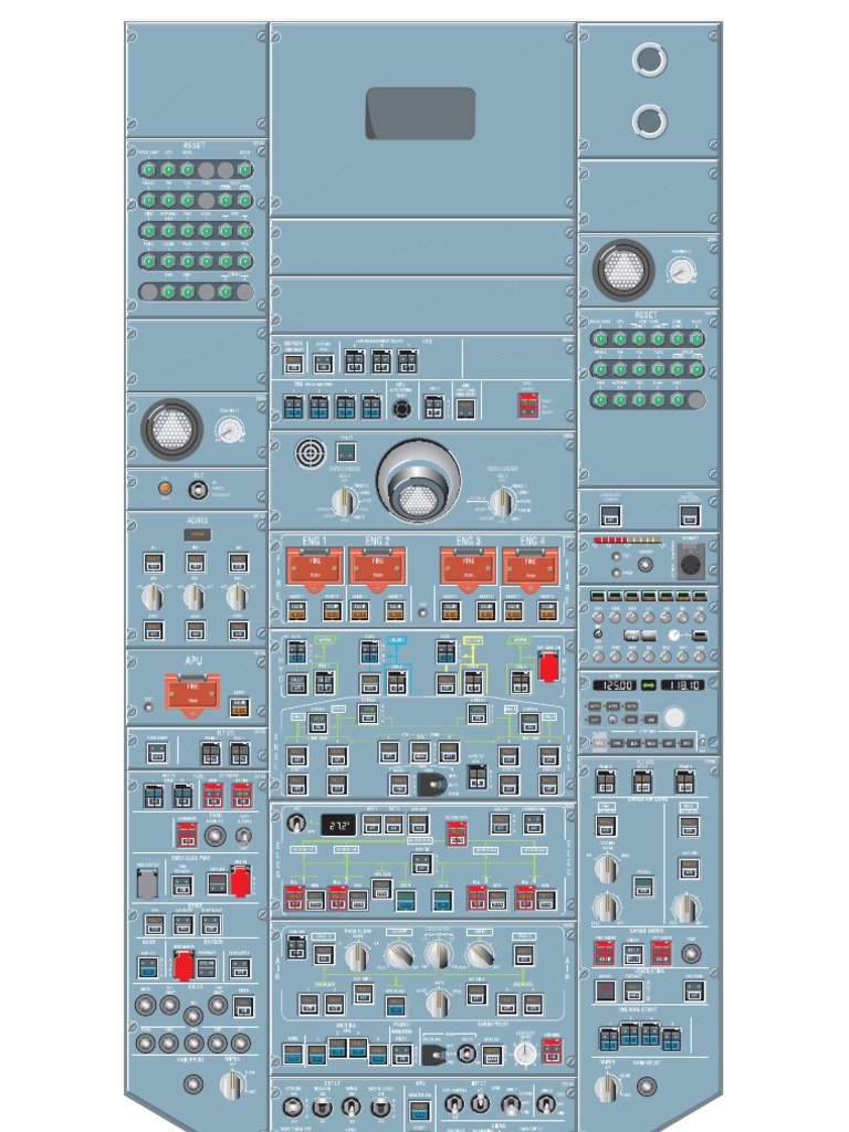 A340 Overhead Panel | PDF | Science & Mathematics | Computers