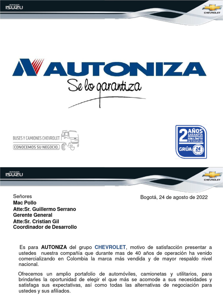 Alcance Propuesta Comercial Avidesa Macpollo 24 de Agosto 2022 ...