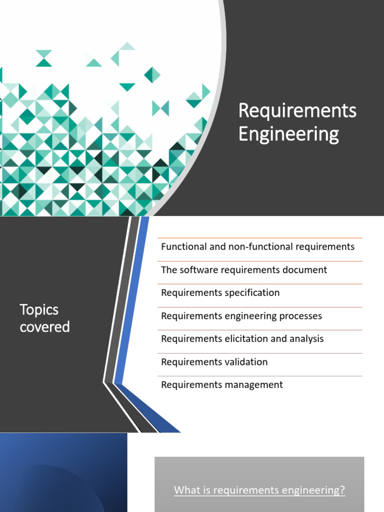 Requirements Engineering Lecture 1 | PDF
