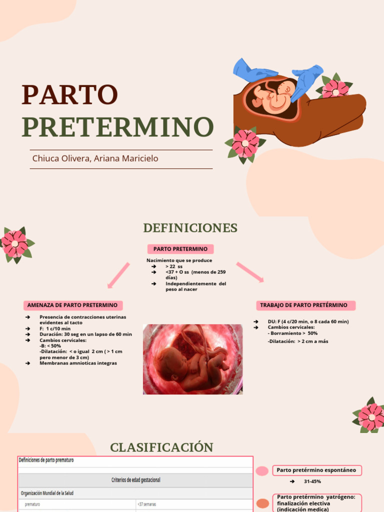 Parto Pretermino | PDF | Parto prematuro | Parto