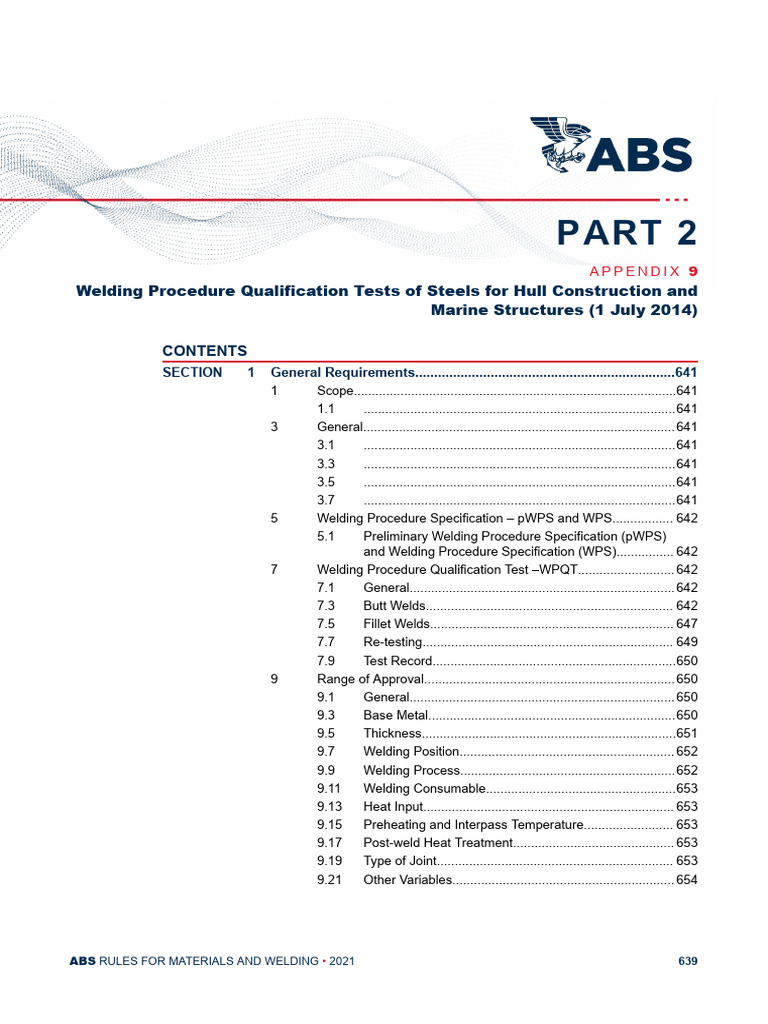 ABS Welding Procedure Qualification Guide | PDF | Welding | Construction