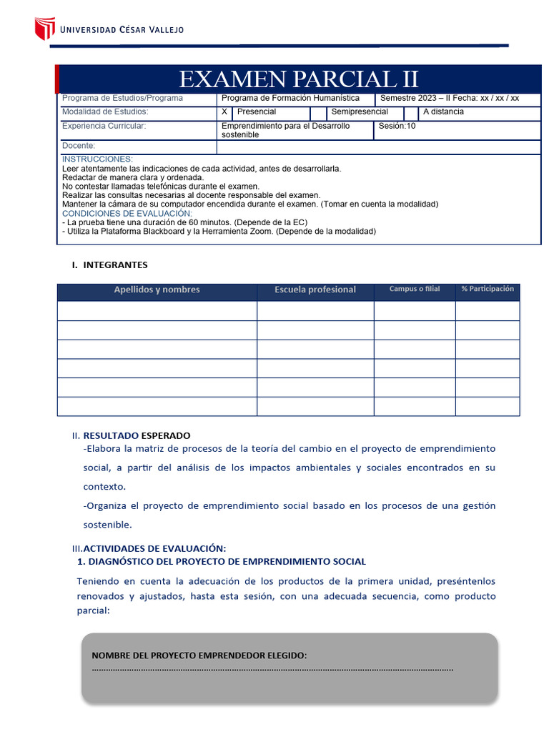 Examen Parcial II | PDF