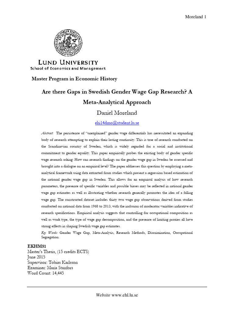 Daniel Moreland Master Thesis | PDF