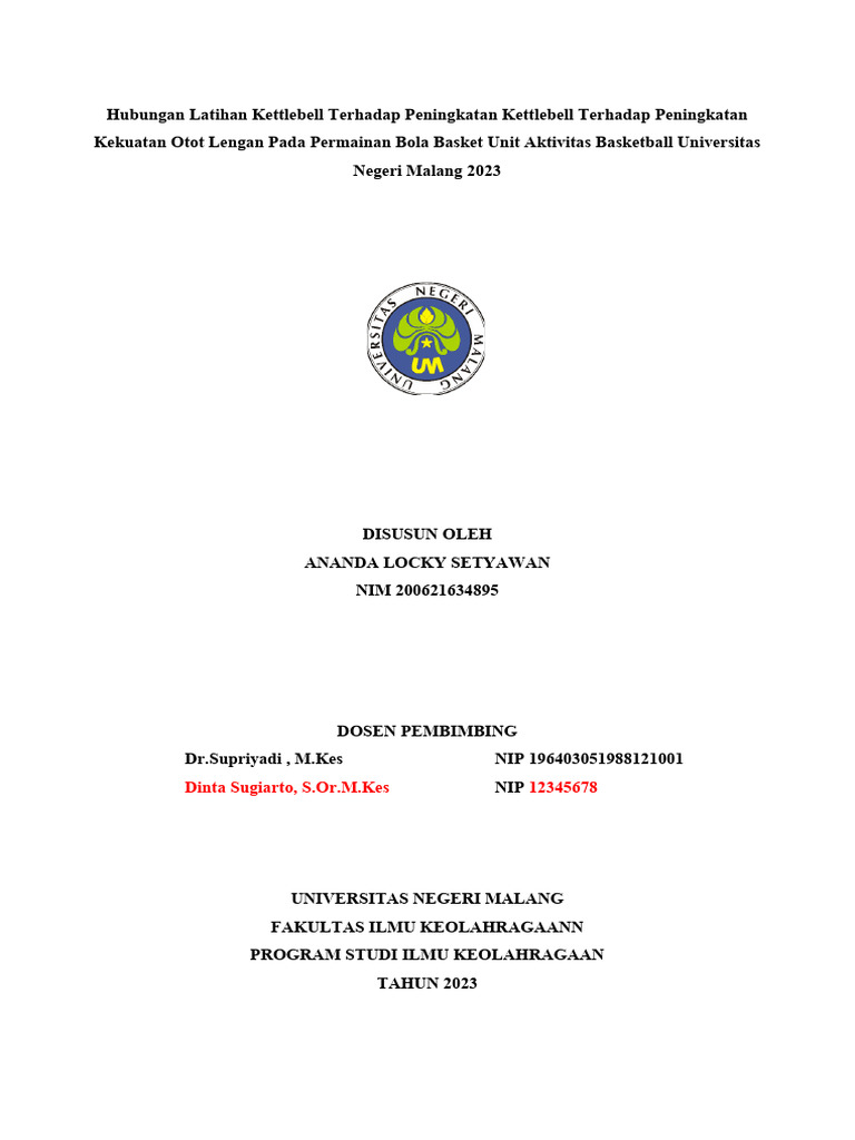 Proposal Skripsi 2023 | PDF