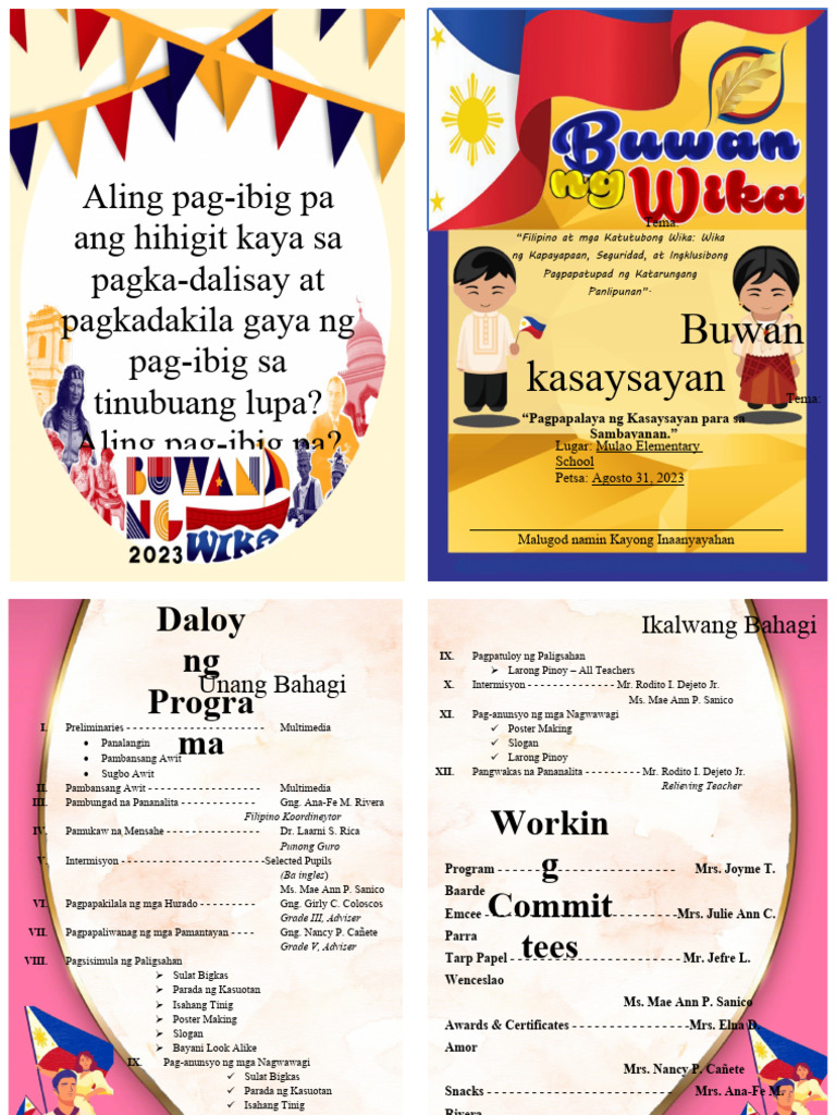 Buwan NG Wika Program | PDF