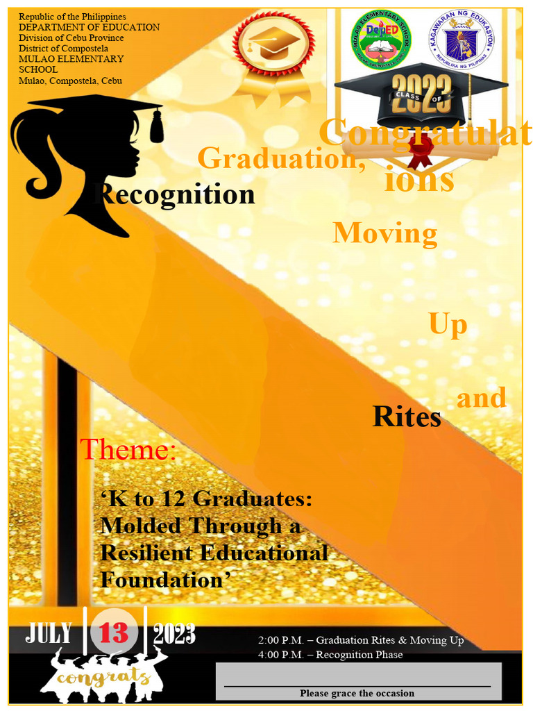 Graduation Message for Class of 2023 | PDF | Psychological Resilience ...