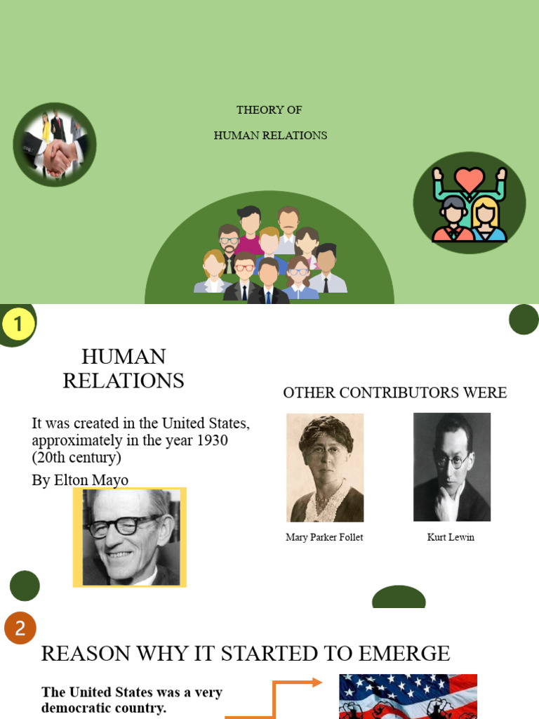 Theory of Human Relations-1 | PDF