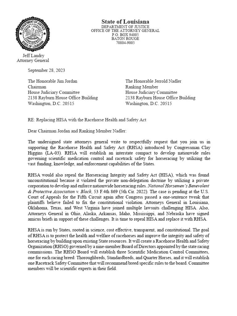 RHSA Support Letter September 28 | PDF