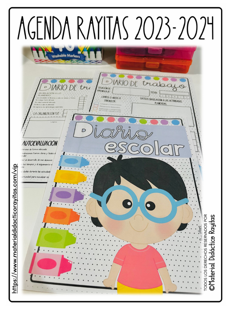 Diario Escolar Preescolar 2024-2025 | PDF