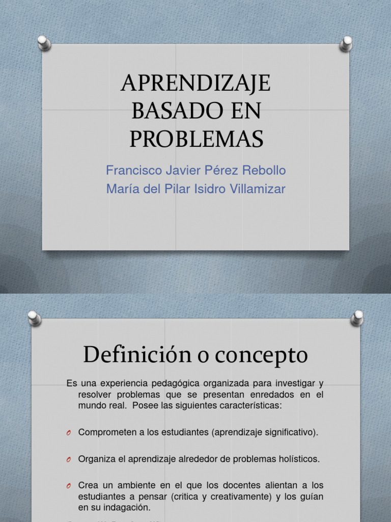 1 Aprendizaje Basado en Problemas | PDF