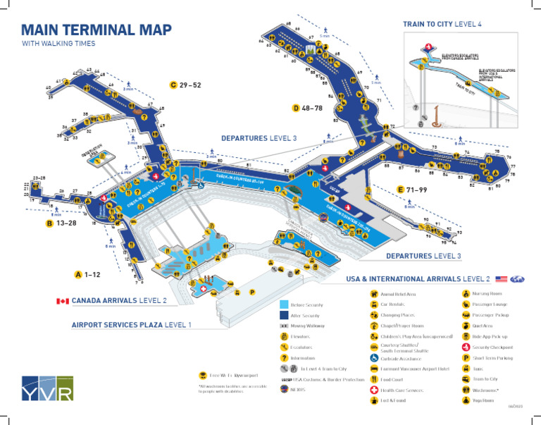 Vancouver Airport Services Map Guide | PDF