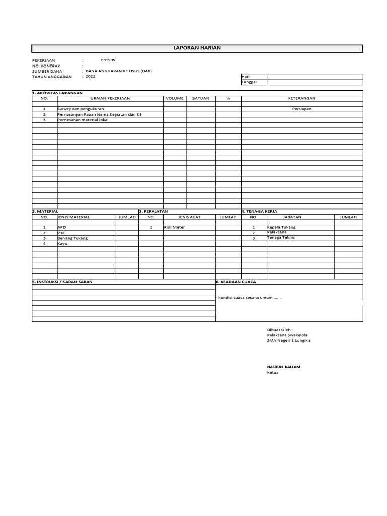 2 Laporan Mingguan RKB M5 - 8 & BLN 9 SMA N1 Longikis | PDF