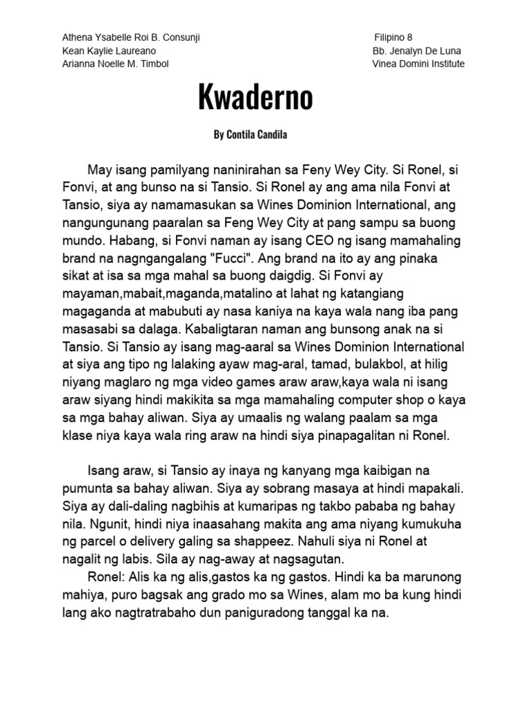 Kwaderno | PDF