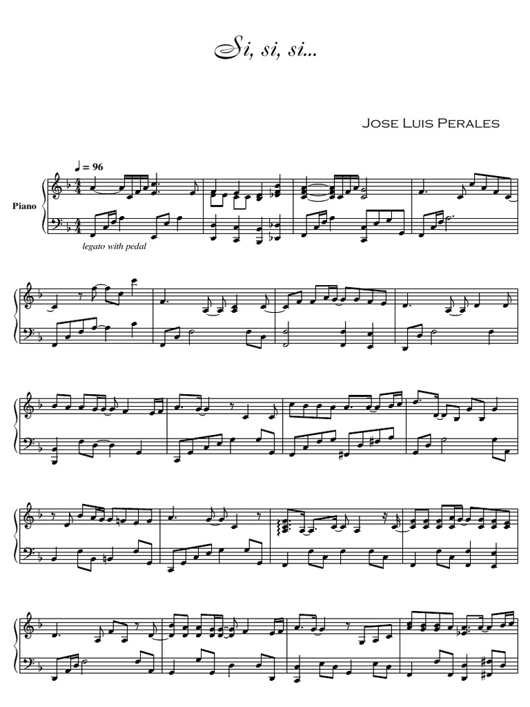 Si Si Si | PDF | Keyboard Instruments | Musical Instruments