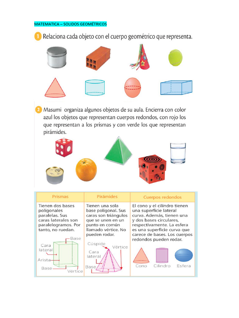 18 Imprimir - Cuerpos Geometricos | PDF