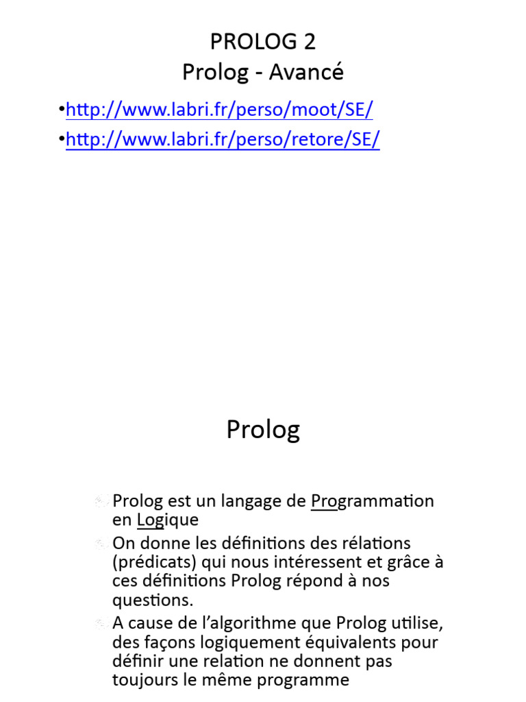 Prolog 2 | PDF