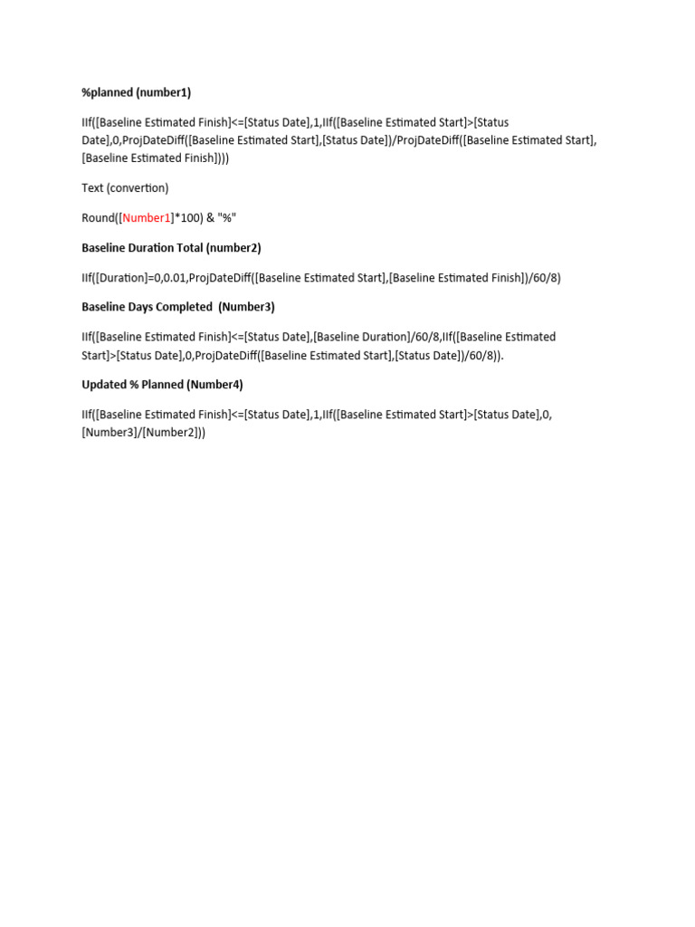 Formula Planned Variance Pdf Computing Software