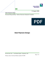 Pipe Rack Design | PDF | Beam (Structure) | Structural Steel
