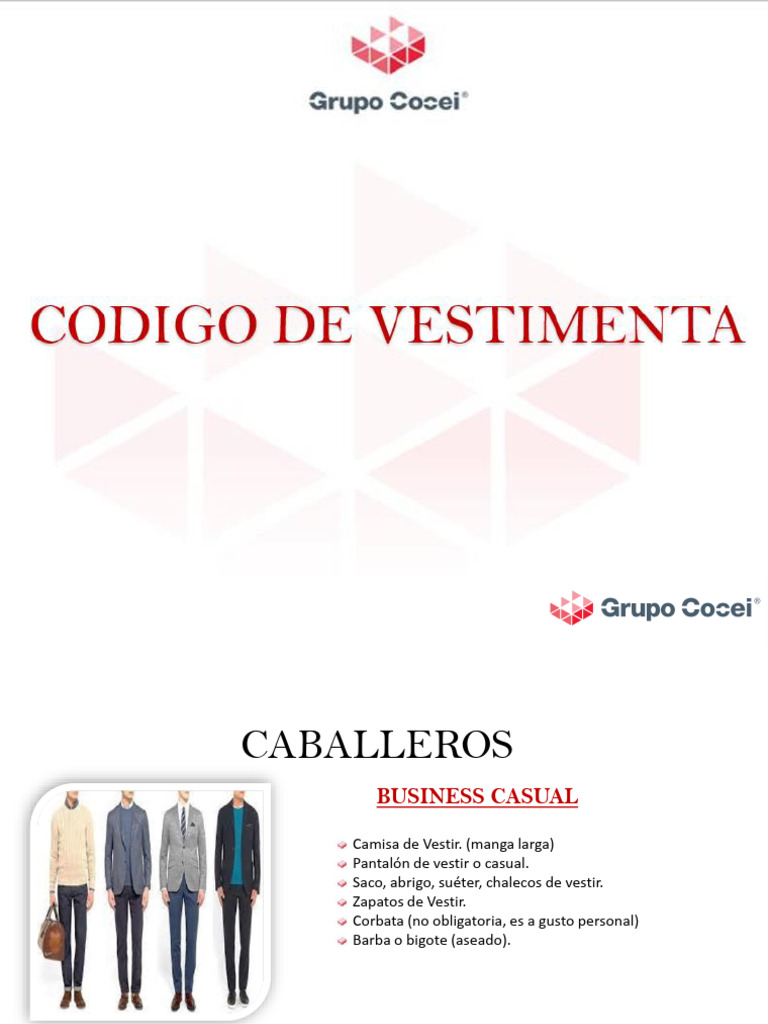 Codigo de Vestimenta | PDF Codigo de Vestimenta | PDF