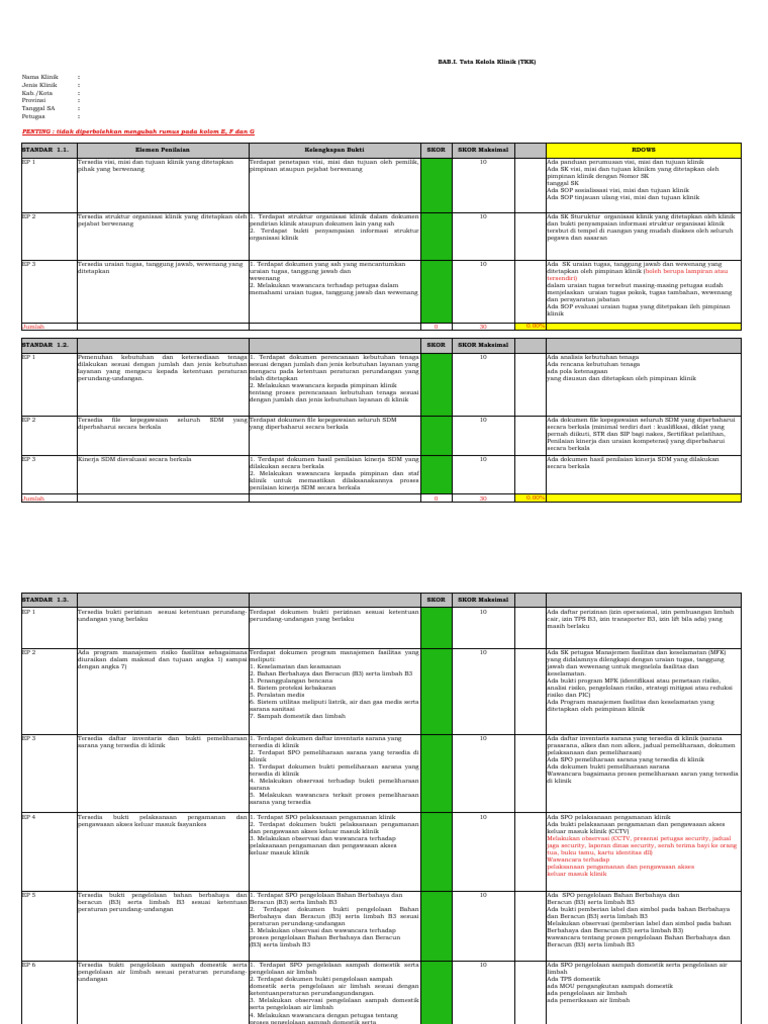 RDOWS AKREDITASI KLINIK 2023 (DR Rohani) | PDF