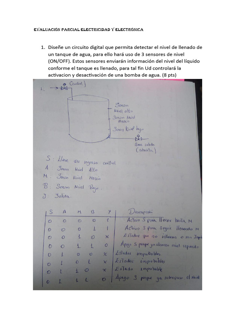E.P 2 Evaluación Parcial Electricidad y Electrónica KARINA ESPINOZA | PDF