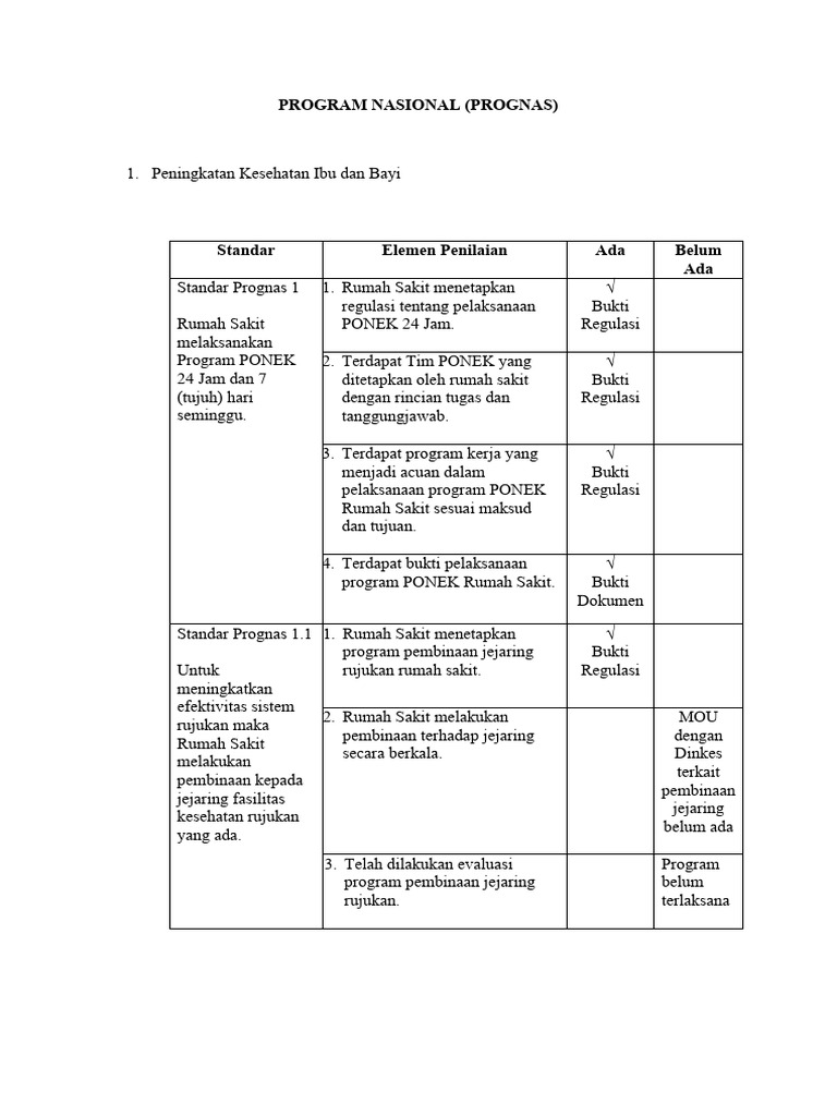 Program Nasional | PDF