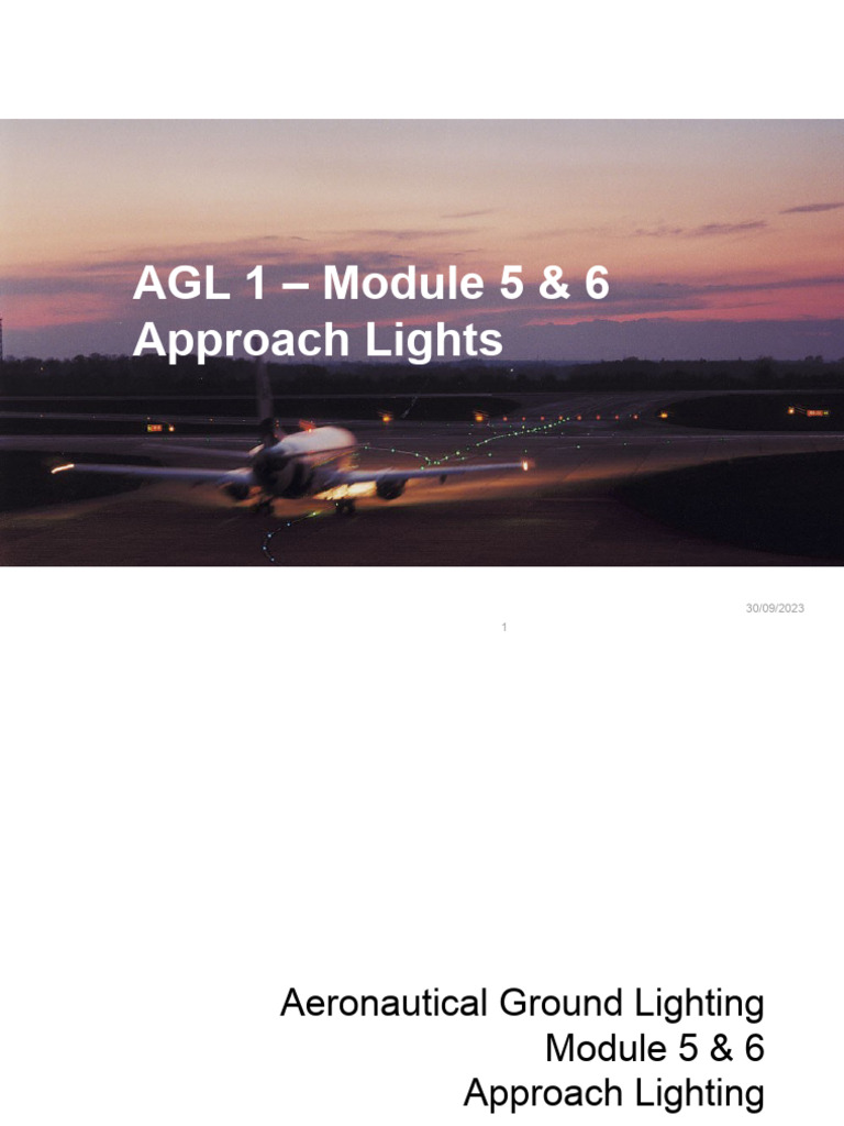 AGL1 - Module 5 & 6 Approach Lights | PDF | Runway | Transport