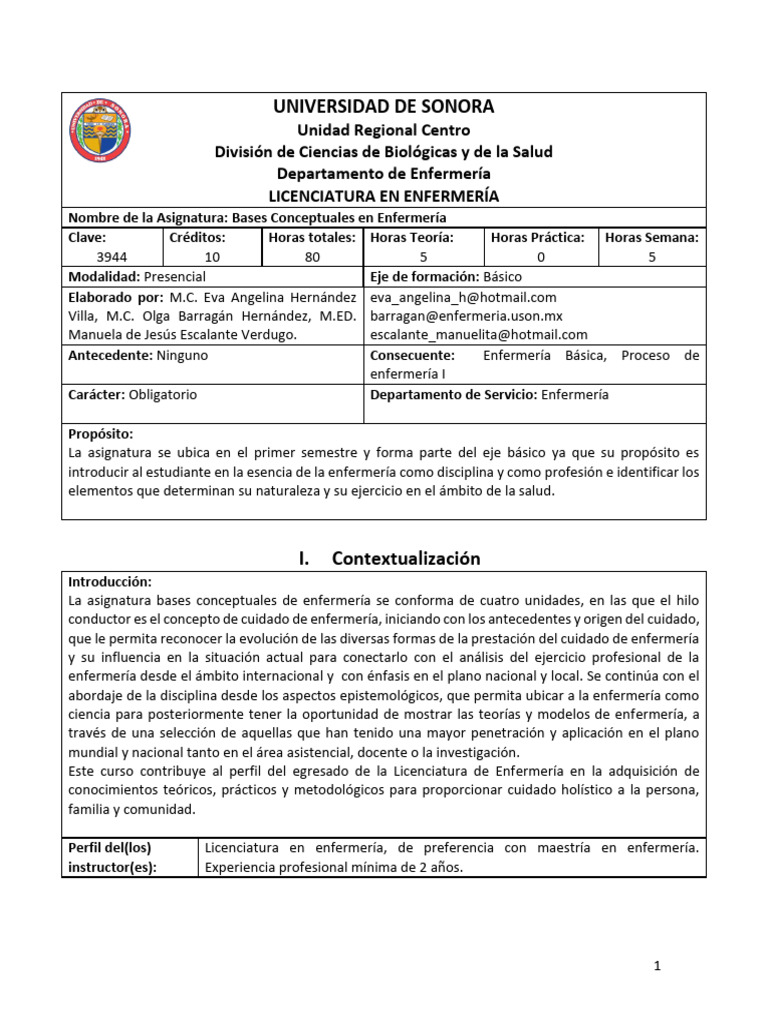 3944 Bases Conceptuales en Enfermeria | PDF