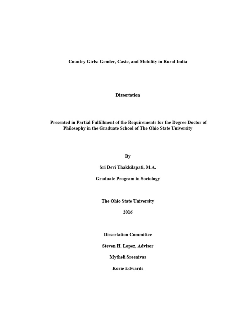 Thakkilapati Dissertation Final | PDF