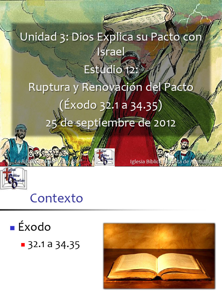 12 Ruptura y Renovacion Del Pacto | PDF | Libro del éxodo | Moisés