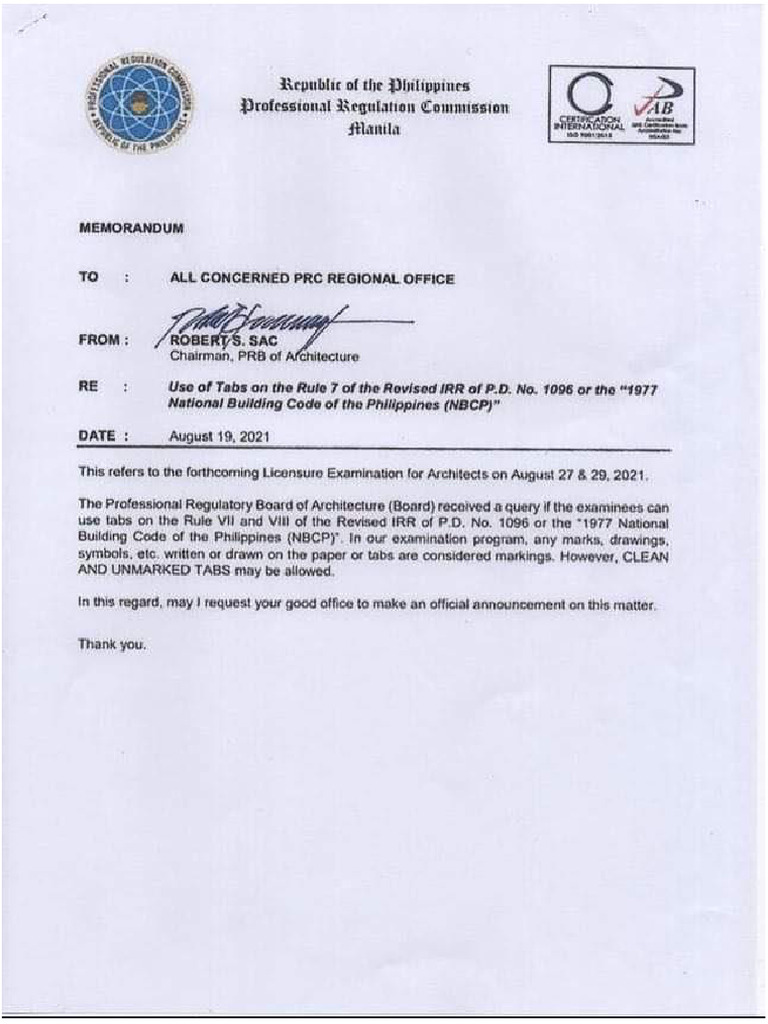 Tabs Calculation Memo | PDF