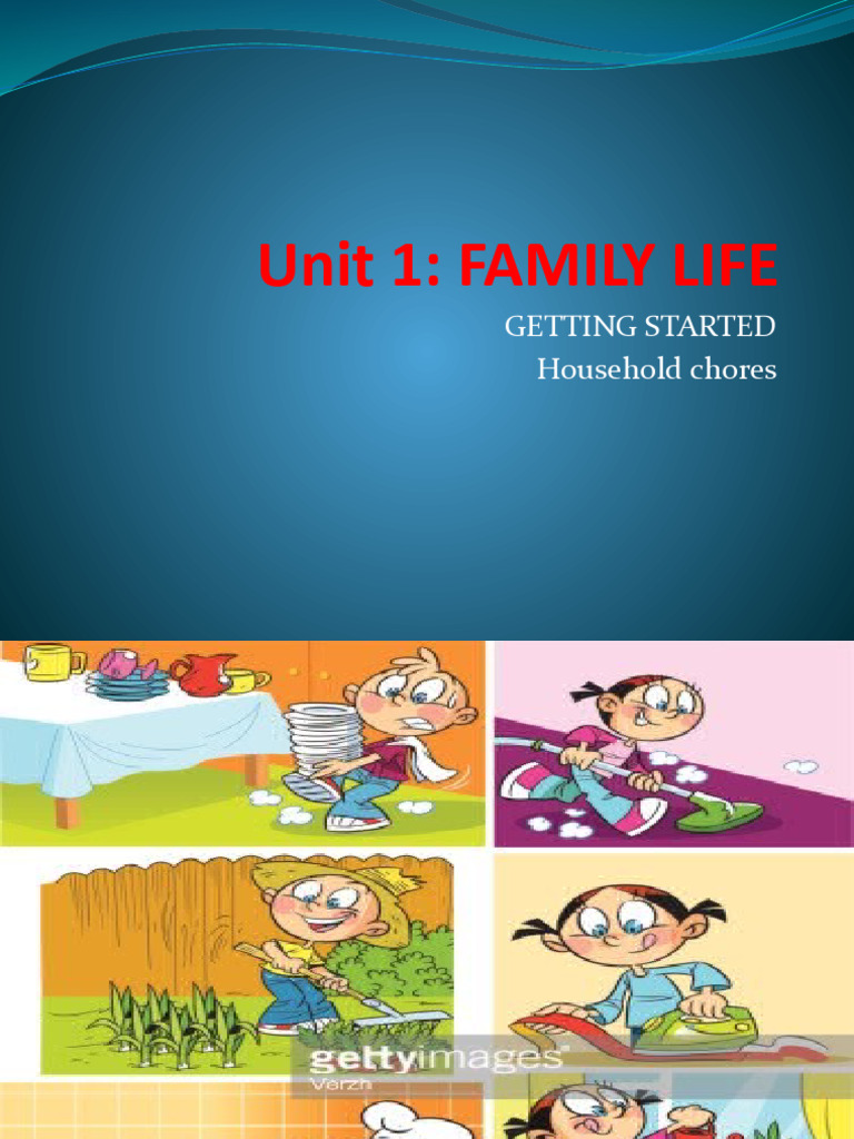 Unit 01 Family Life Lesson 1 Getting started | PDF