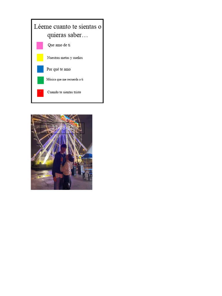 Léeme Cuanto Te Sientas o Quieras Saber : Que Amo de Ti | PDF