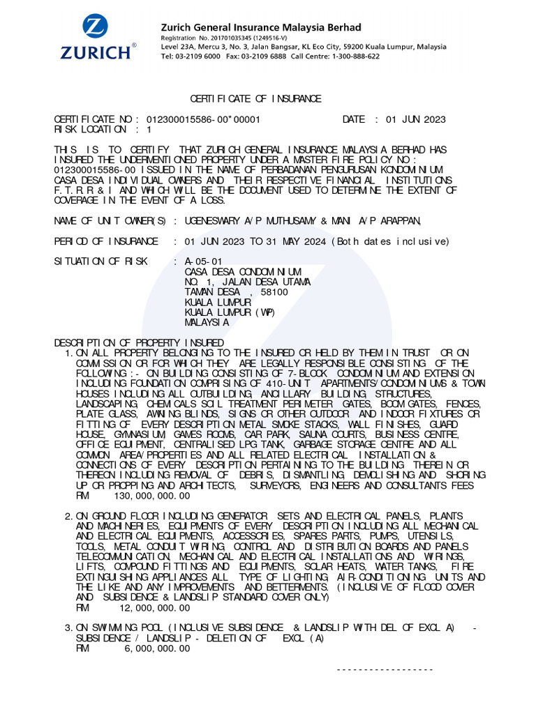 012300015586-00 - Fire Certificate | PDF