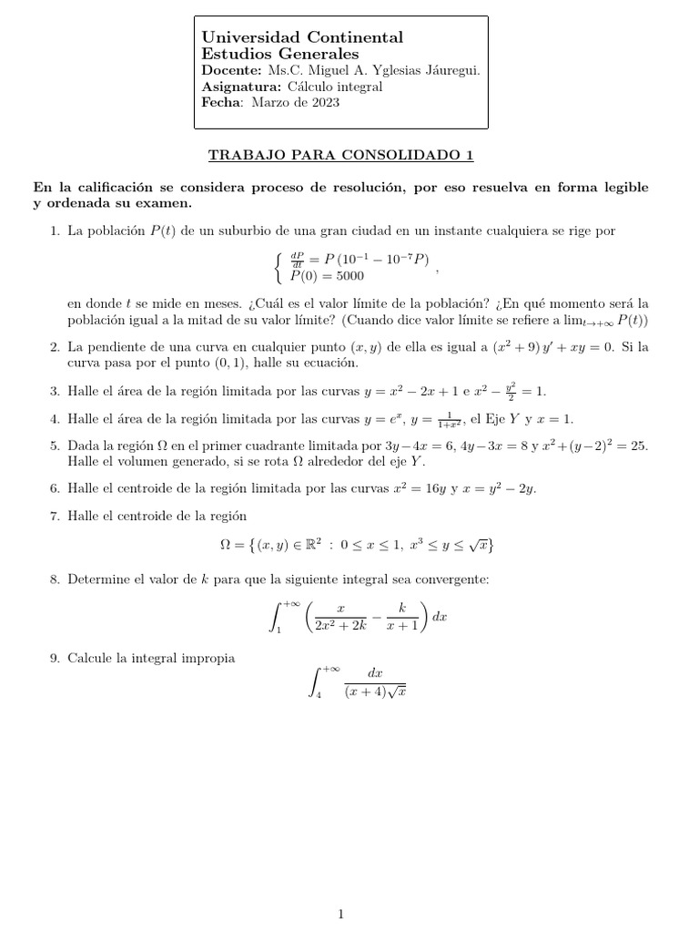 Trabajo para Consolidado 2 | PDF