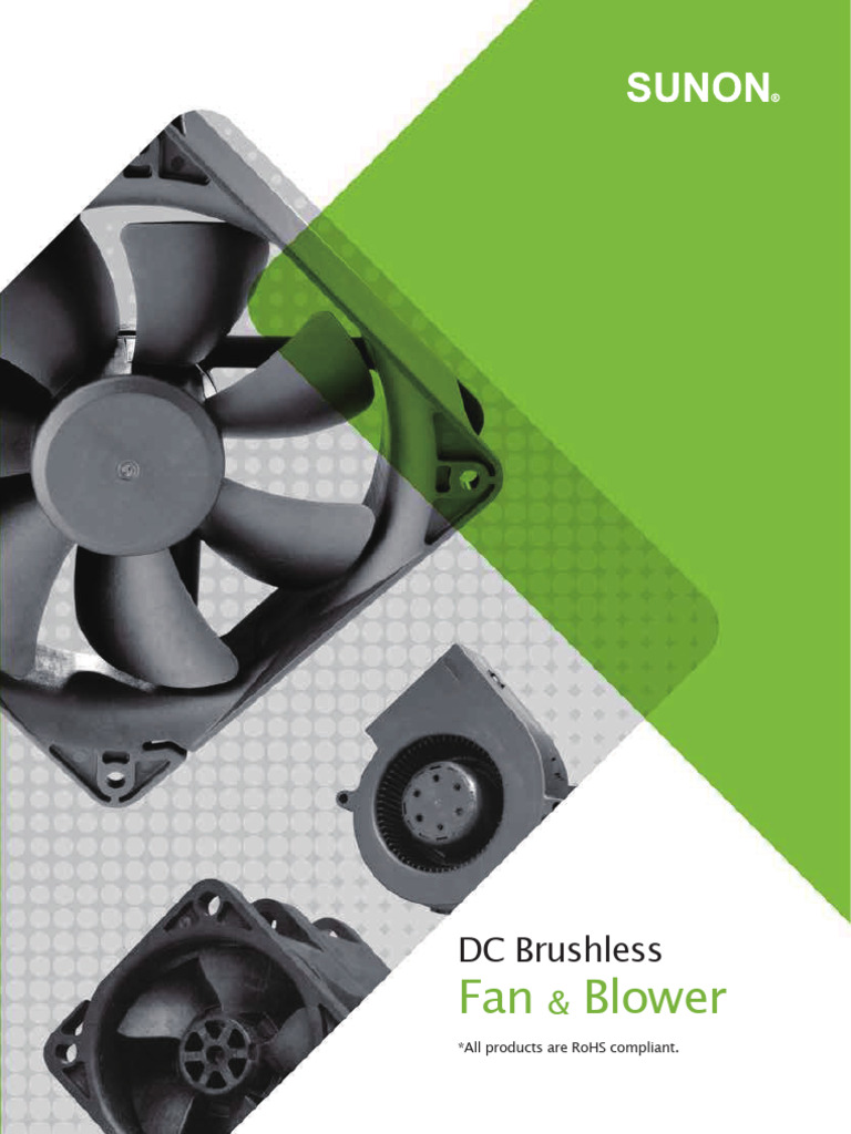 Sunon DC Fans & Blowers Catalog | PDF