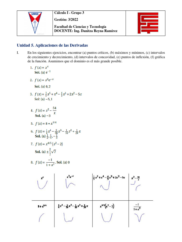 Cálculo I - Aplicaciones de Las Derivadas Completo | PDF