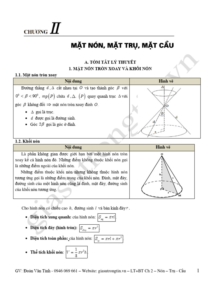 Ly Thuyet Bai Tap Chuong 2 Hinh 12 | PDF