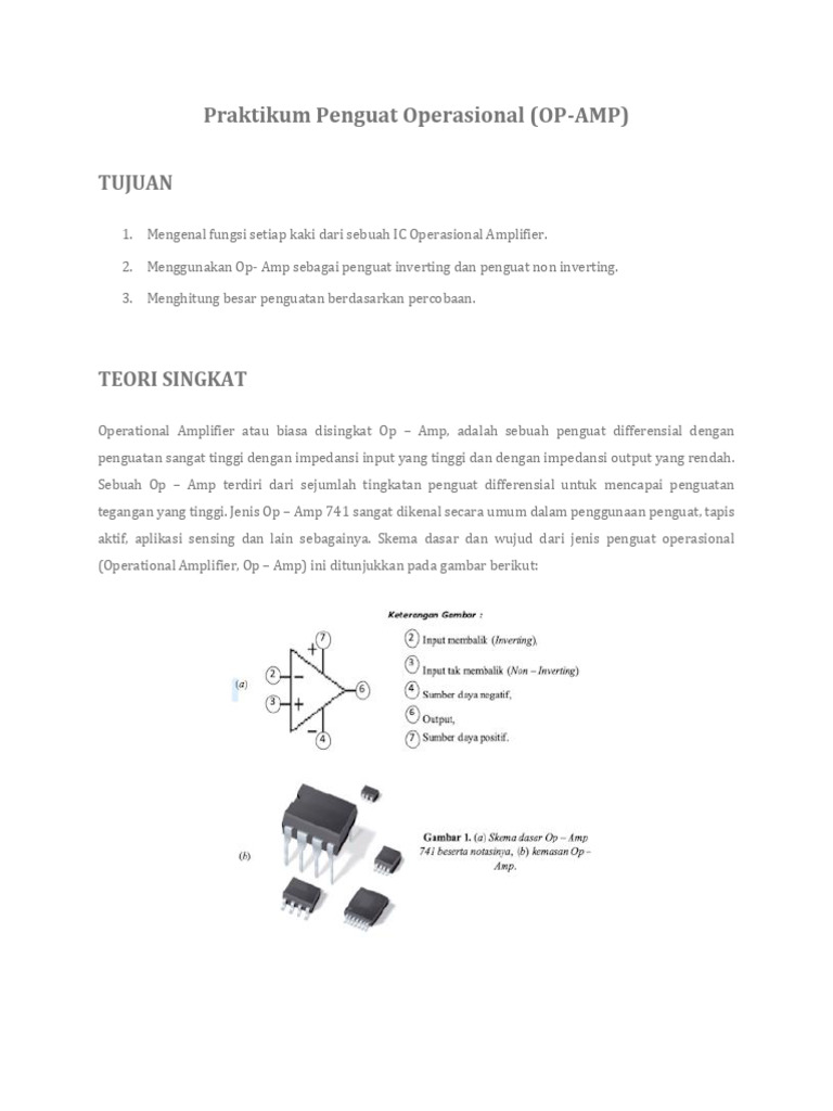 Praktikum Penguat Operasional | PDF