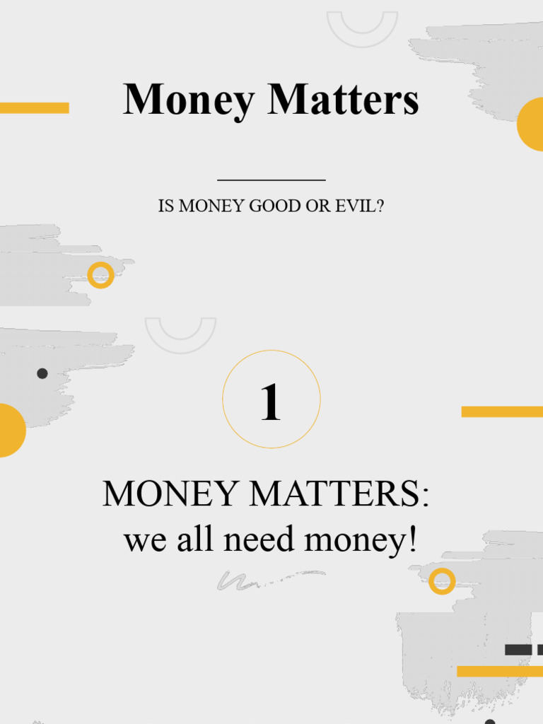 Money Matters | PDF