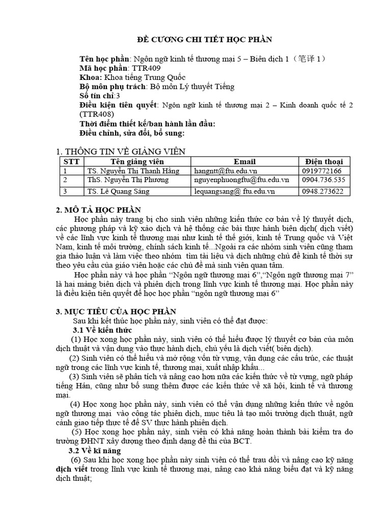 TTR409 - NNKTTM5 - Bien Dich 1 | PDF