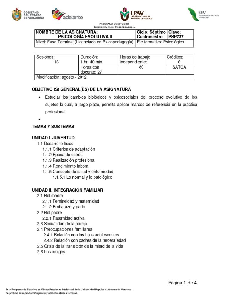 Psicología Evolutiva Ii | PDF