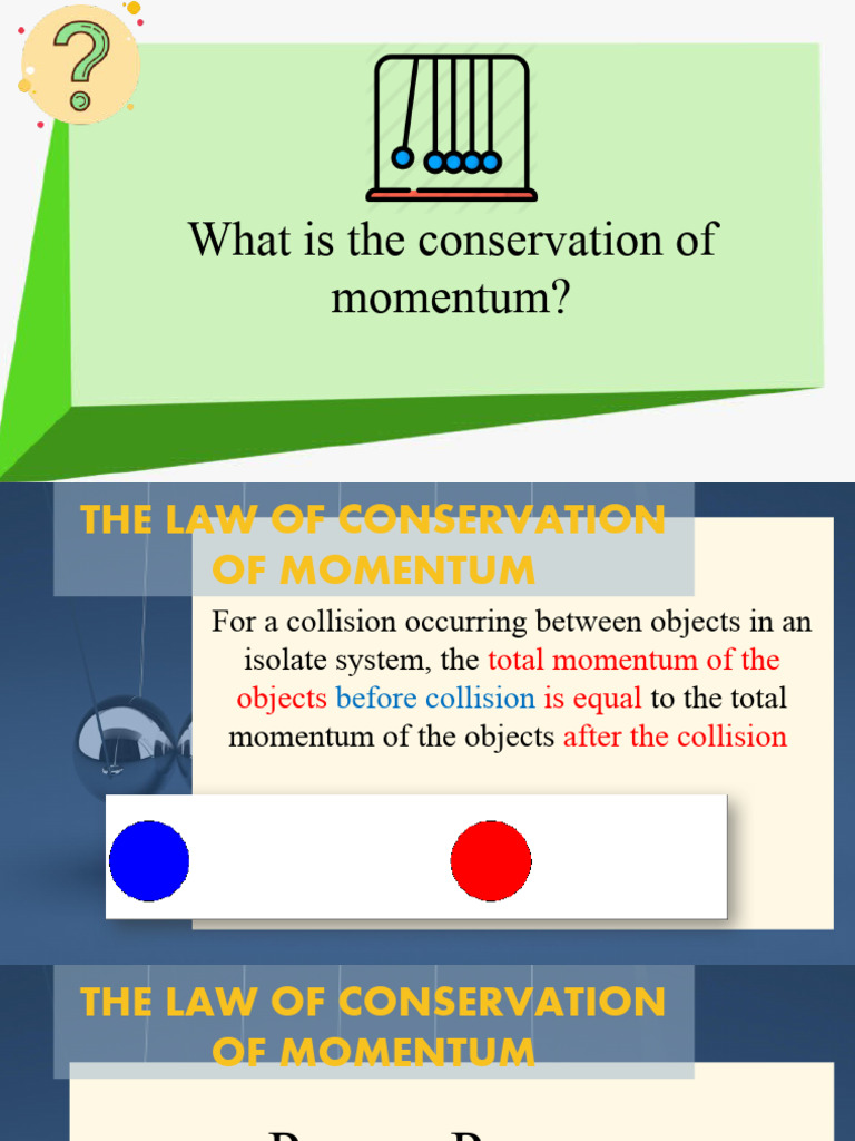 Conservation of Momentum | PDF | Collision | Momentum